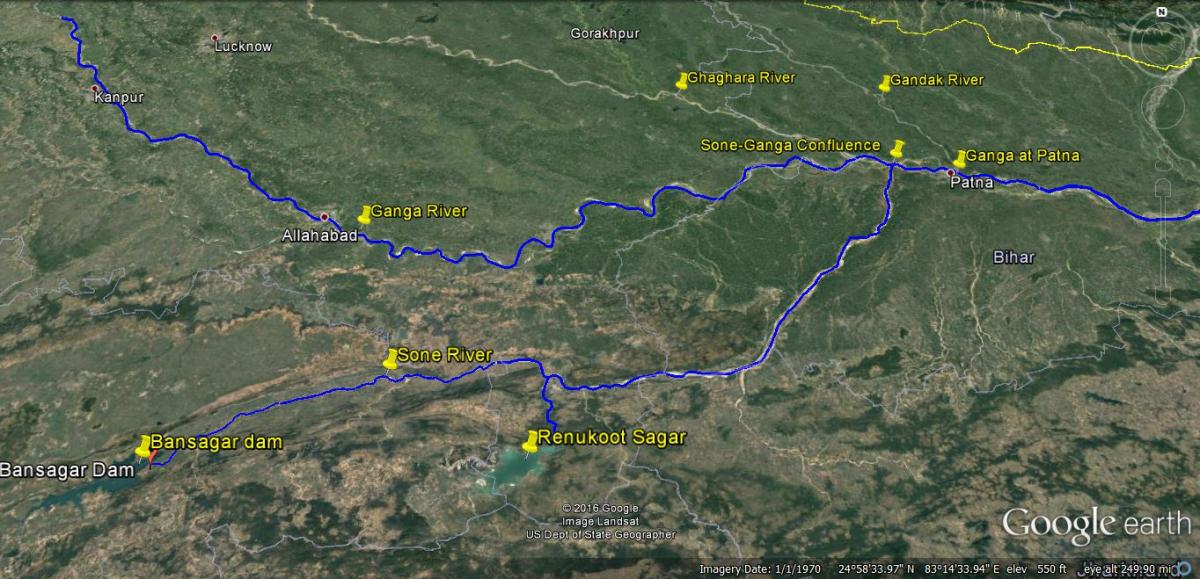 Ghaghara River Map Ravi River And Its Course Map