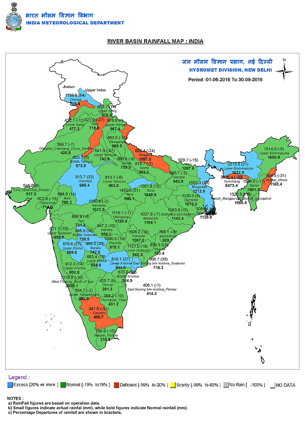 Welcome development: River basin wise rainfall maps from IMD! – SANDRP