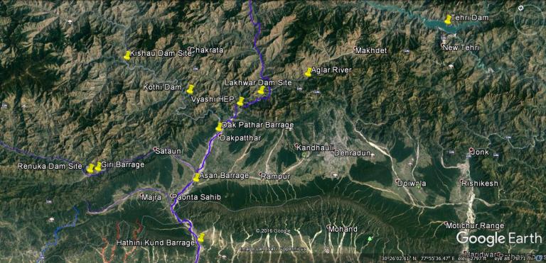 Yamuna River 2016: Unjustified Dams, Hydro Projects – SANDRP