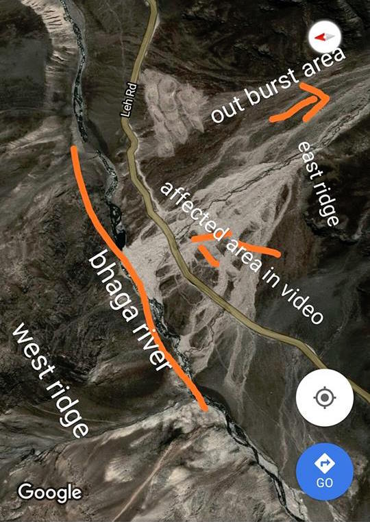Ferocity of Glacial Lake Outburst in Bhaga Valley in Himachal – SANDRP