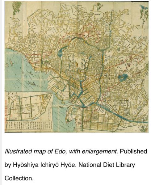 Illustrated Map of Edo, with enlargement – SANDRP