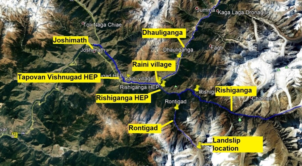Rishiganga Ground visit report reveals landslide dam & raises questions ...
