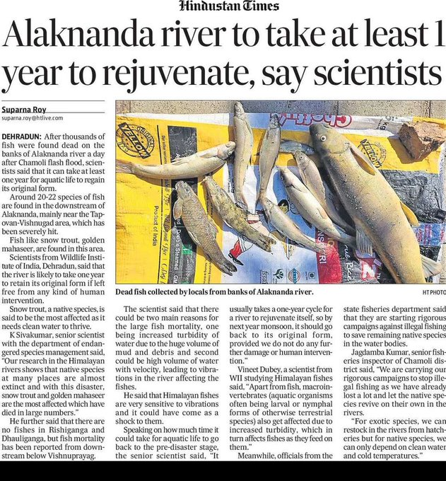 WFD 2021: Incidents of MASS FISH DEATH in India – SANDRP