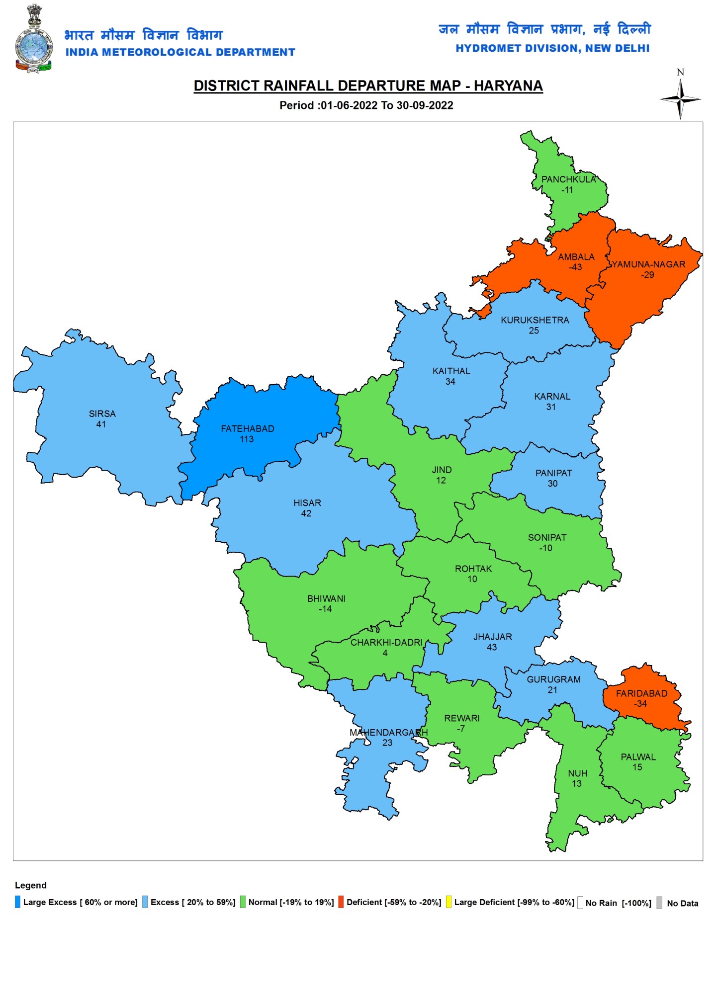 SW Monsoon 2022: District wise rainfall in India – SANDRP