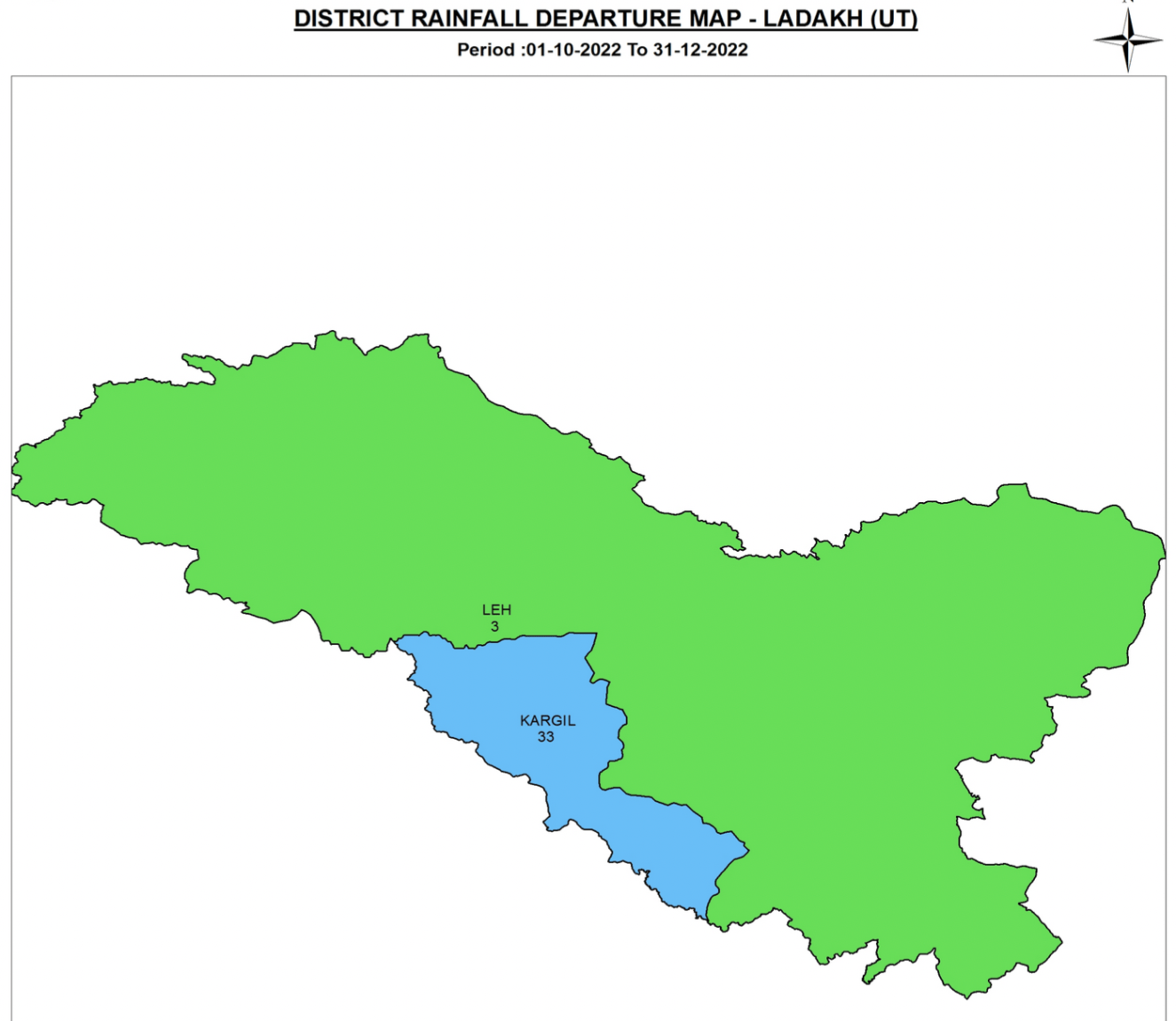 Post Monsoon 2022: District wise Rainfall in India – SANDRP