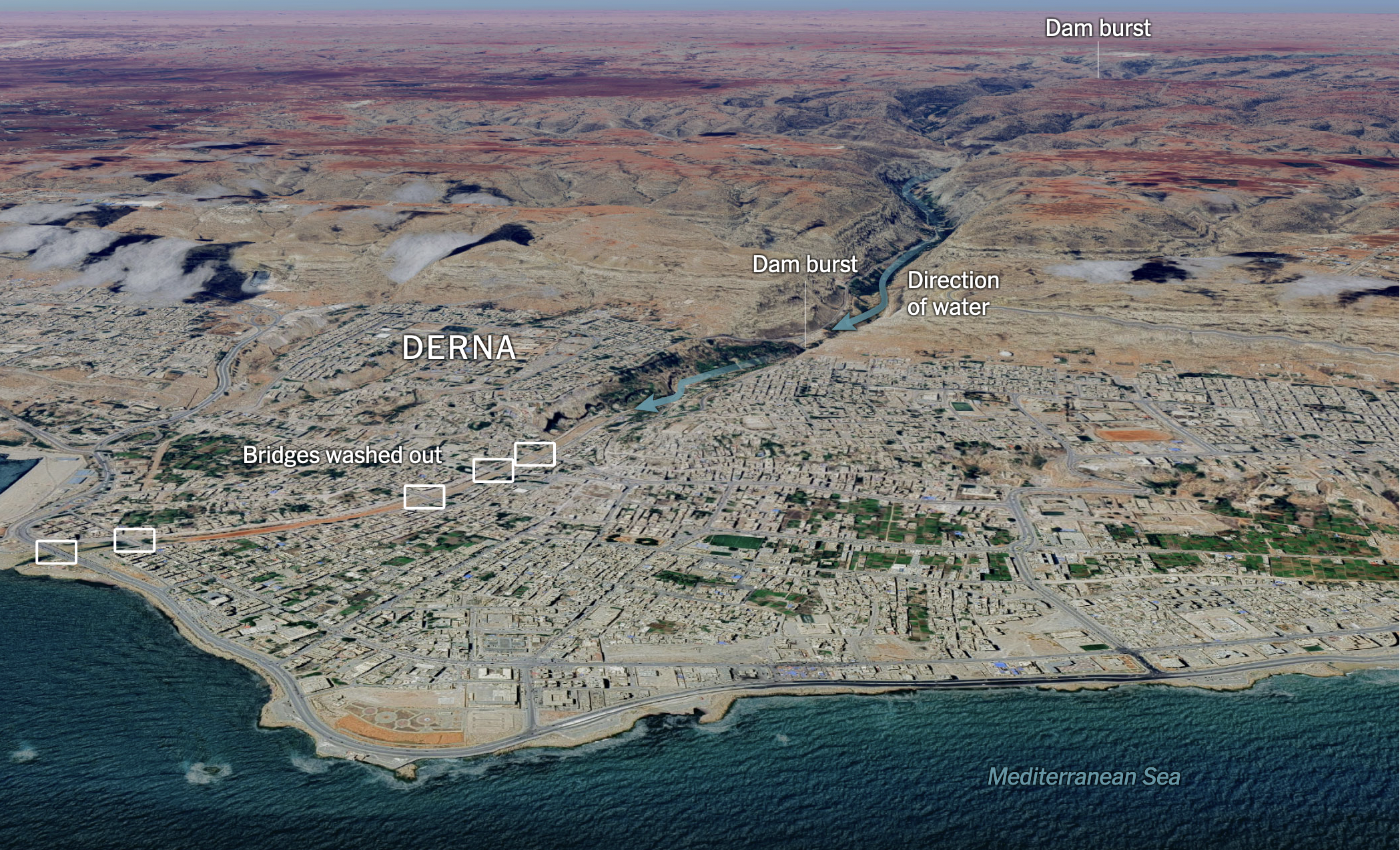 Floods worsened by Dams collapse lead to deaths of thousands in Libya ...
