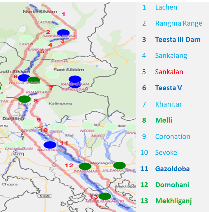 Oct 2023: CWC Flood Forecast FAILS during Teesta Glacial Floods – SANDRP