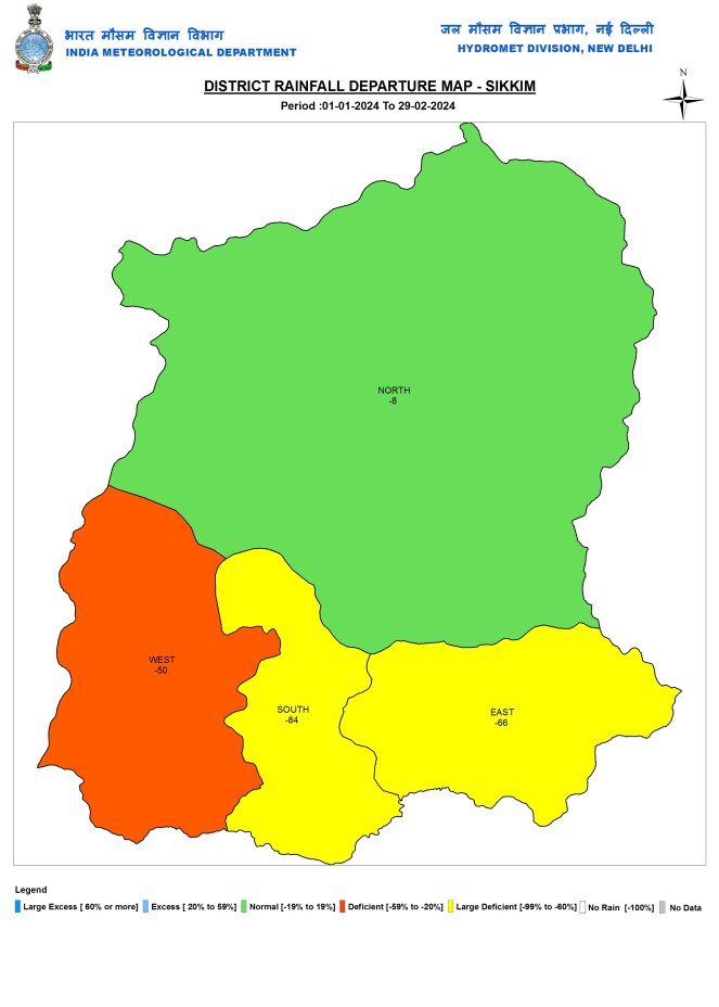 Winter 2024: District wise Rainfall in India – SANDRP